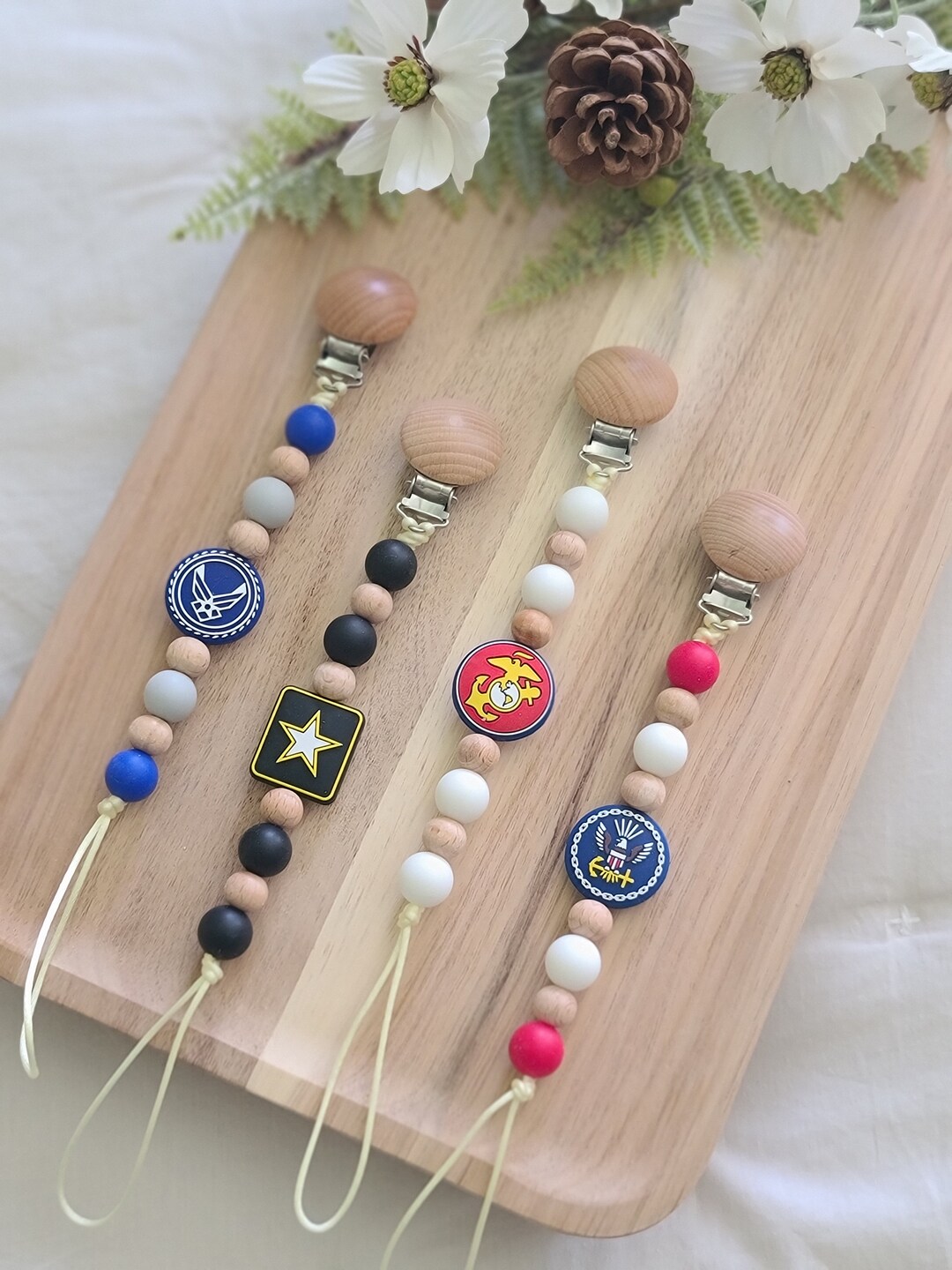 USA Pacifier Clip | Patriotic Pacifier | Military Pacifier | Dummy ...