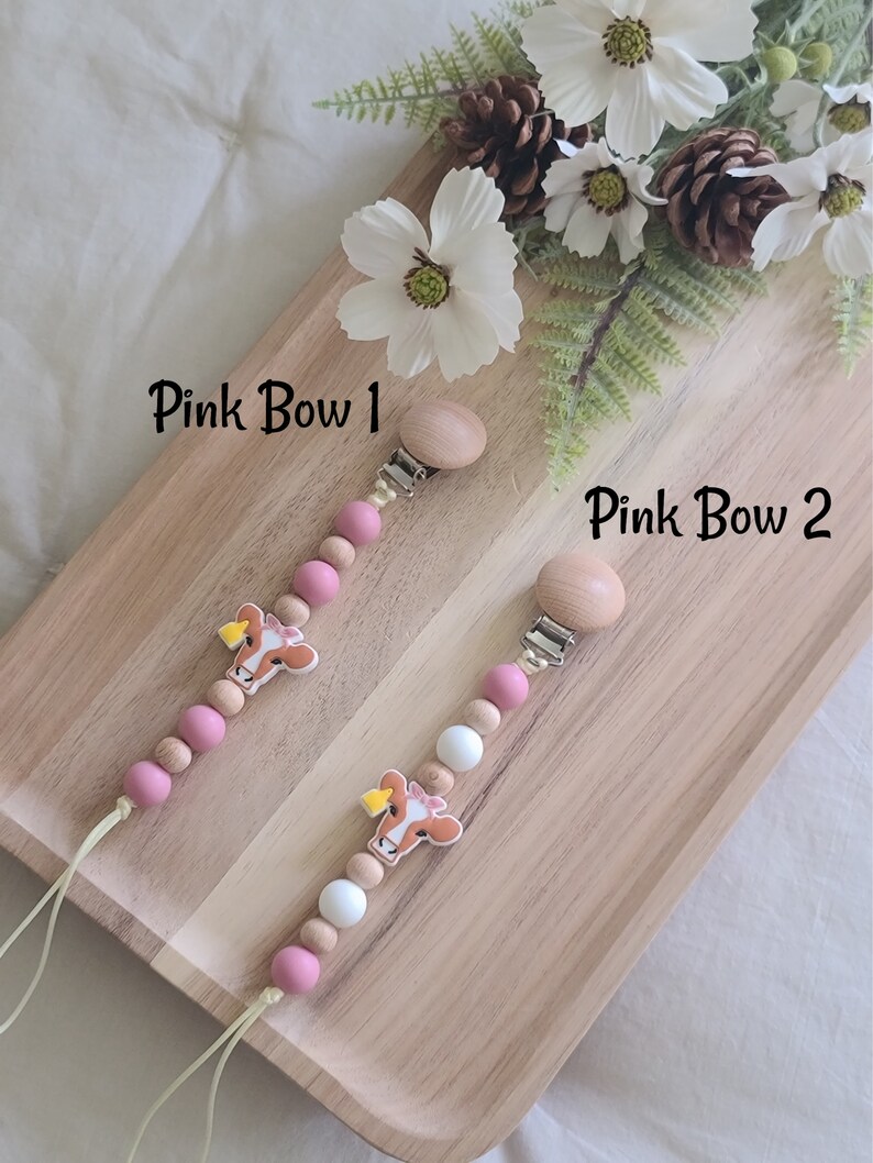 Brown Cow Pacifier Clip | Farm Pacifier Clip | Cow Dummy Clip | Cow ...