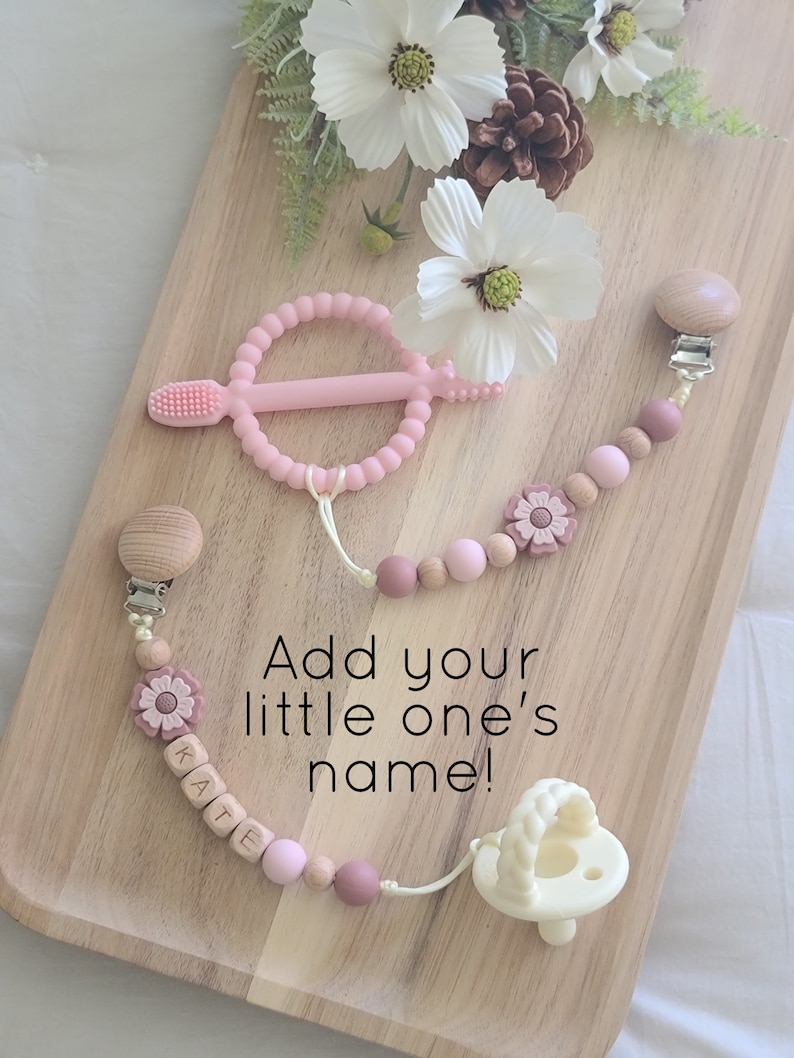 Floral Pacifier | Boho Pacifier | Floral Baby Shower | Boho Baby Shower ...