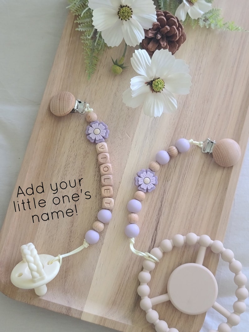 Floral Pacifier | Boho Pacifier | Floral Baby Shower | Boho Baby Shower ...