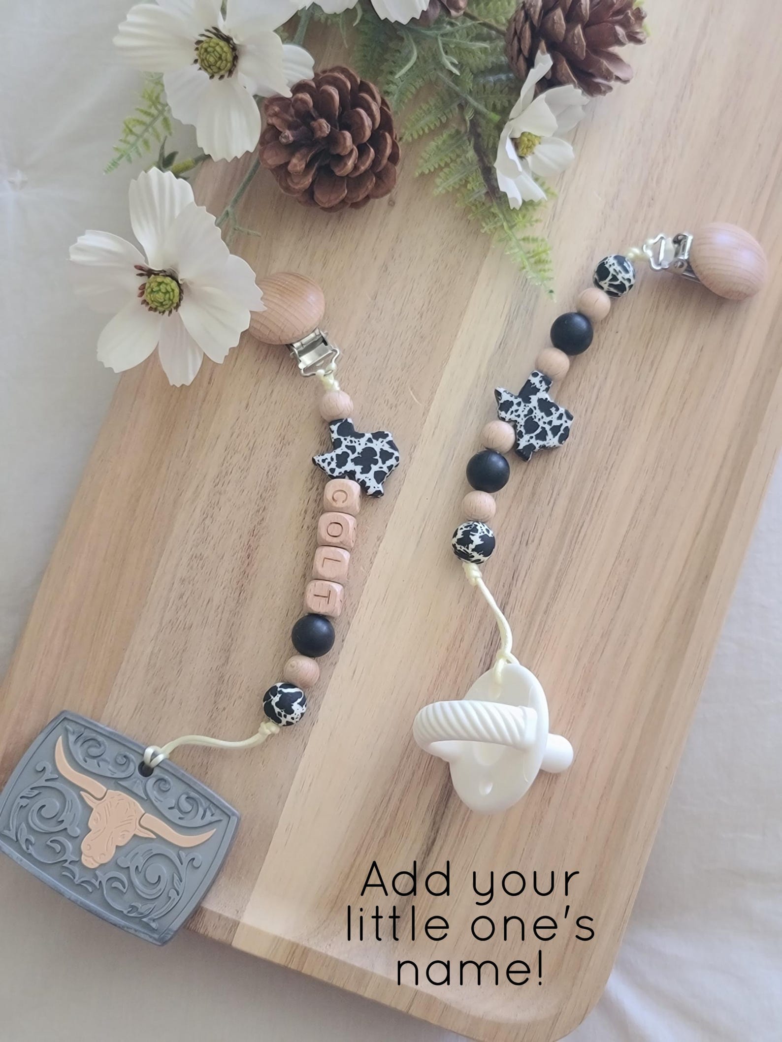 Texas Pacifier | Cow Pacifier | Lone Star Pacifier | Texas Baby ...