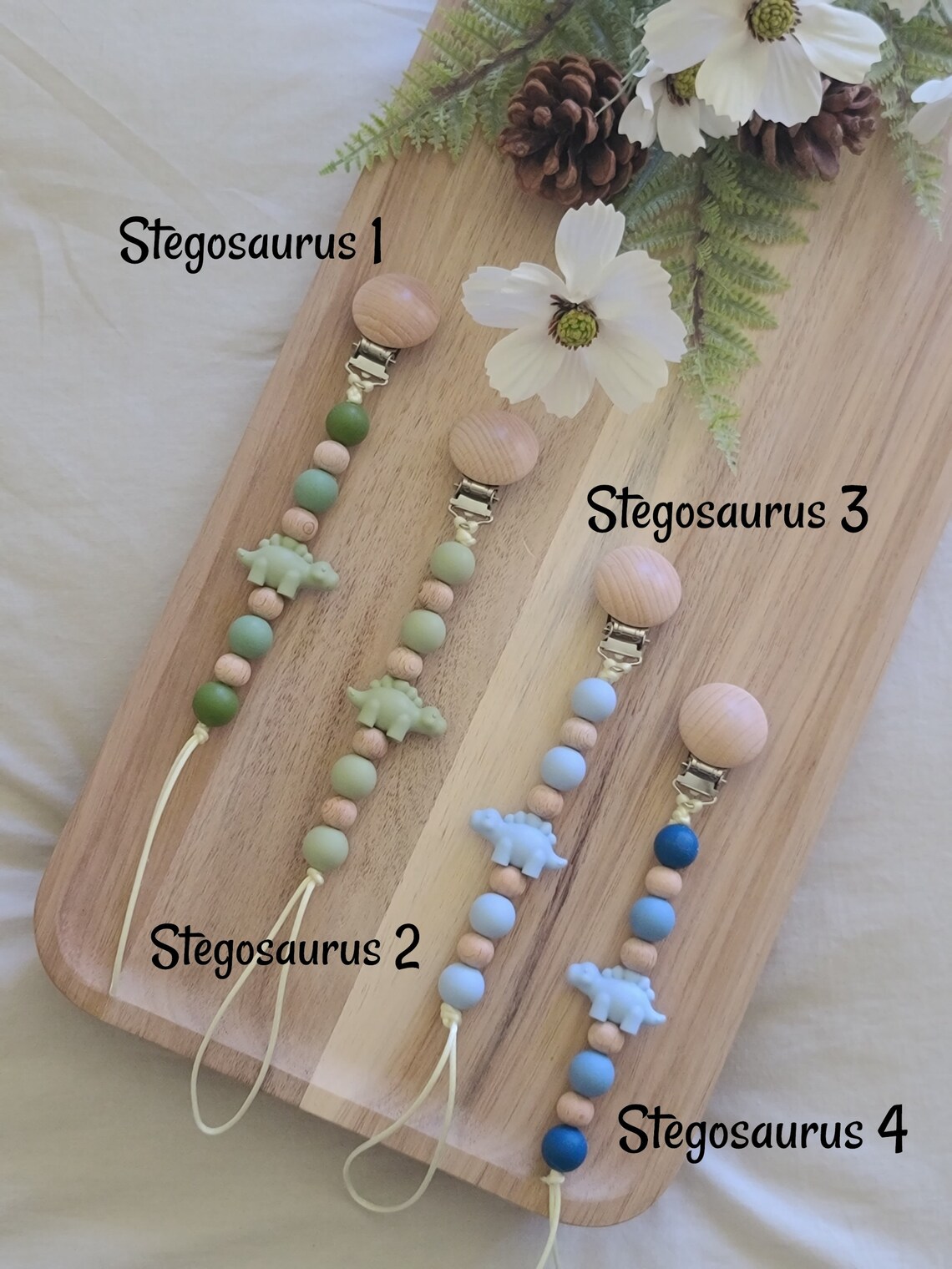 Dinosaur Pacifier Clip | Dino Pacifier Clip | Dummy Clip | Binkie Clip ...