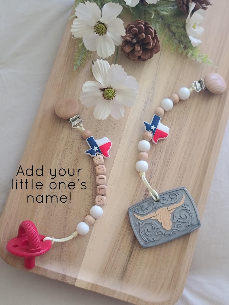 Texas Pacifier | Cow Pacifier | Lone Star Pacifier | Texas Baby ...