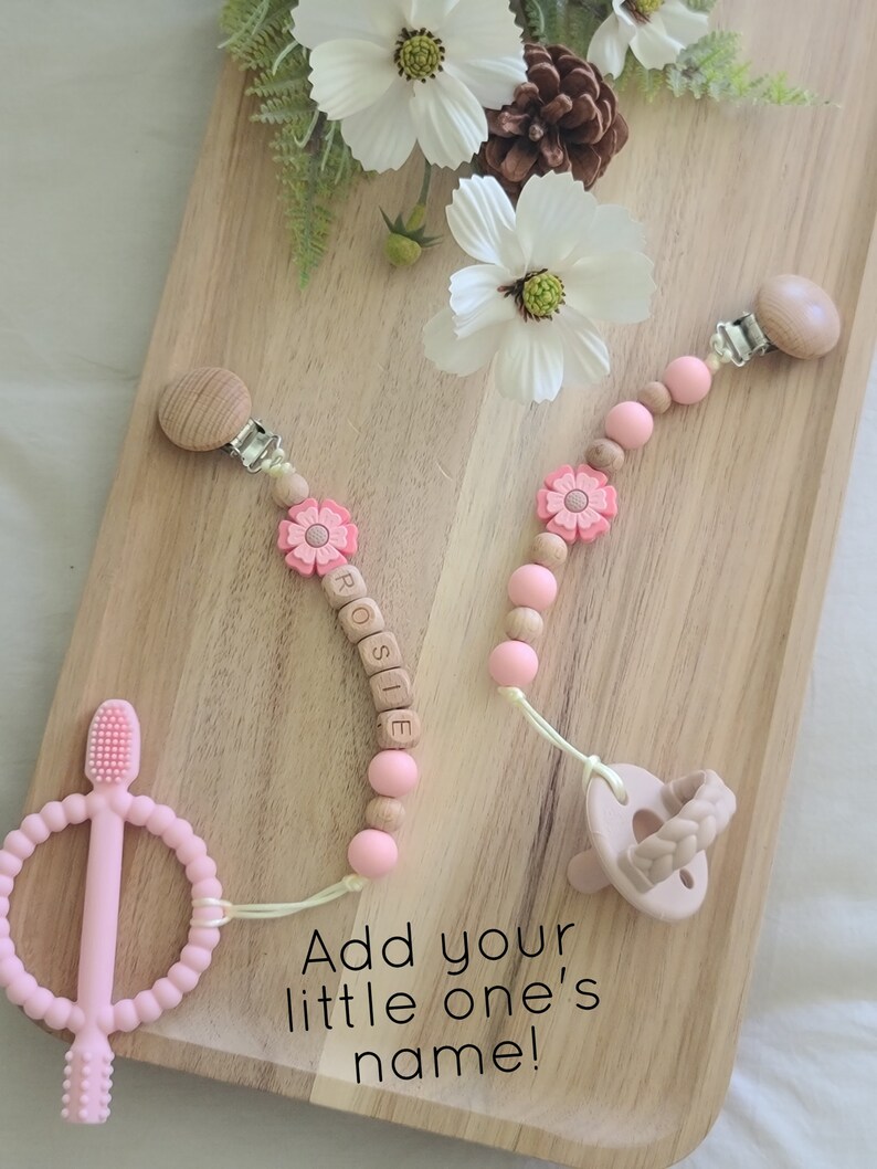 Floral Pacifier | Boho Pacifier | Floral Baby Shower | Boho Baby Shower ...