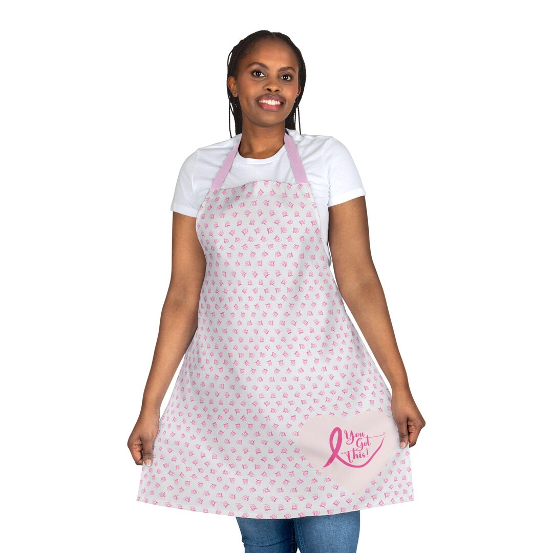 Apron With Straps, "you Got This" Breast Cancer Awareness - Etsy