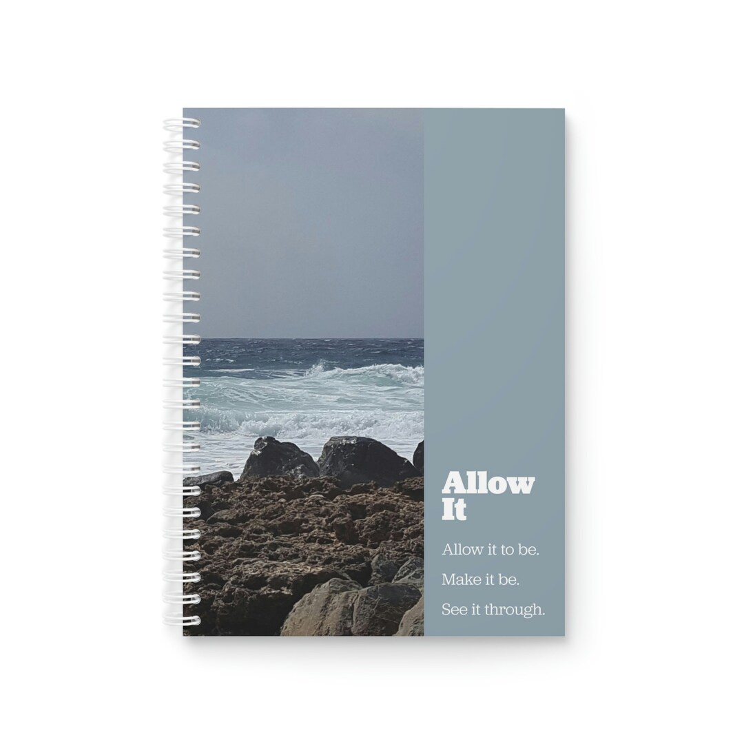 Spiral Notebook - Inspirational Poem "allow It" - Etsy