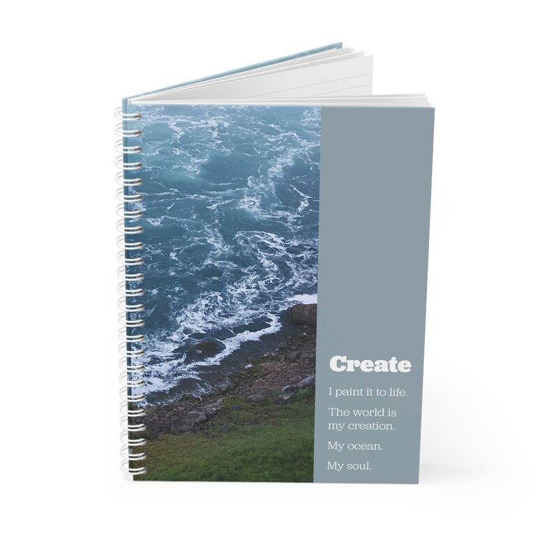 Spiral Notebook Inspirational Poem create - Etsy