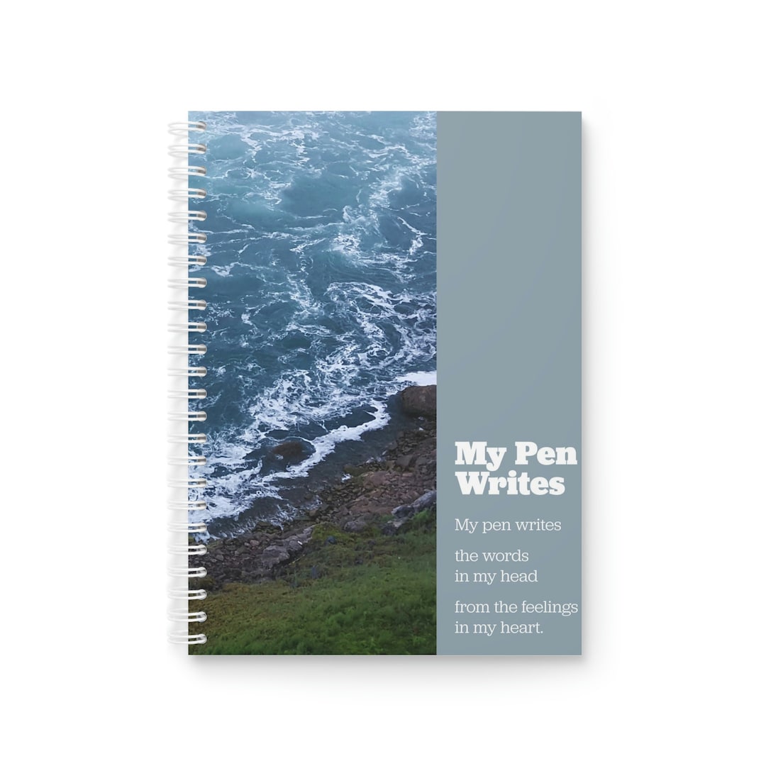 Spiral Notebook - Inspirational Poem "my Pen Writes" - Etsy