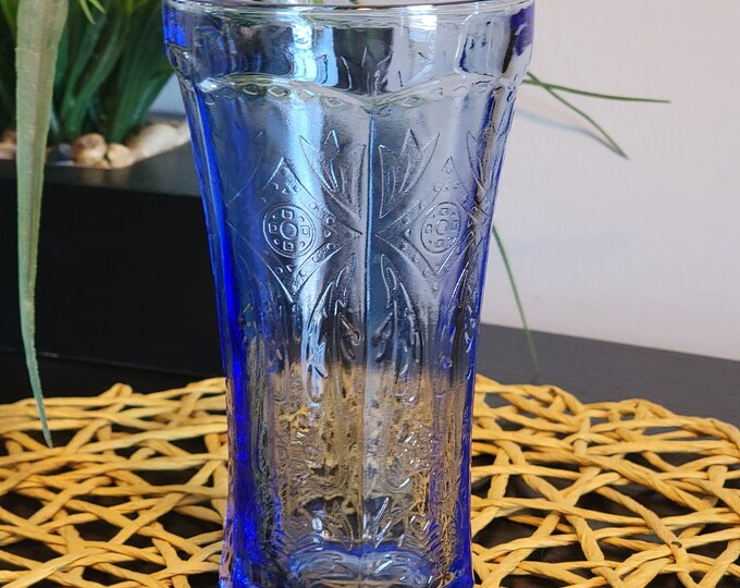 Heavy-duty Recollection Madrid Blue 14oz Tumbler by Indiana Glass - Etsy
