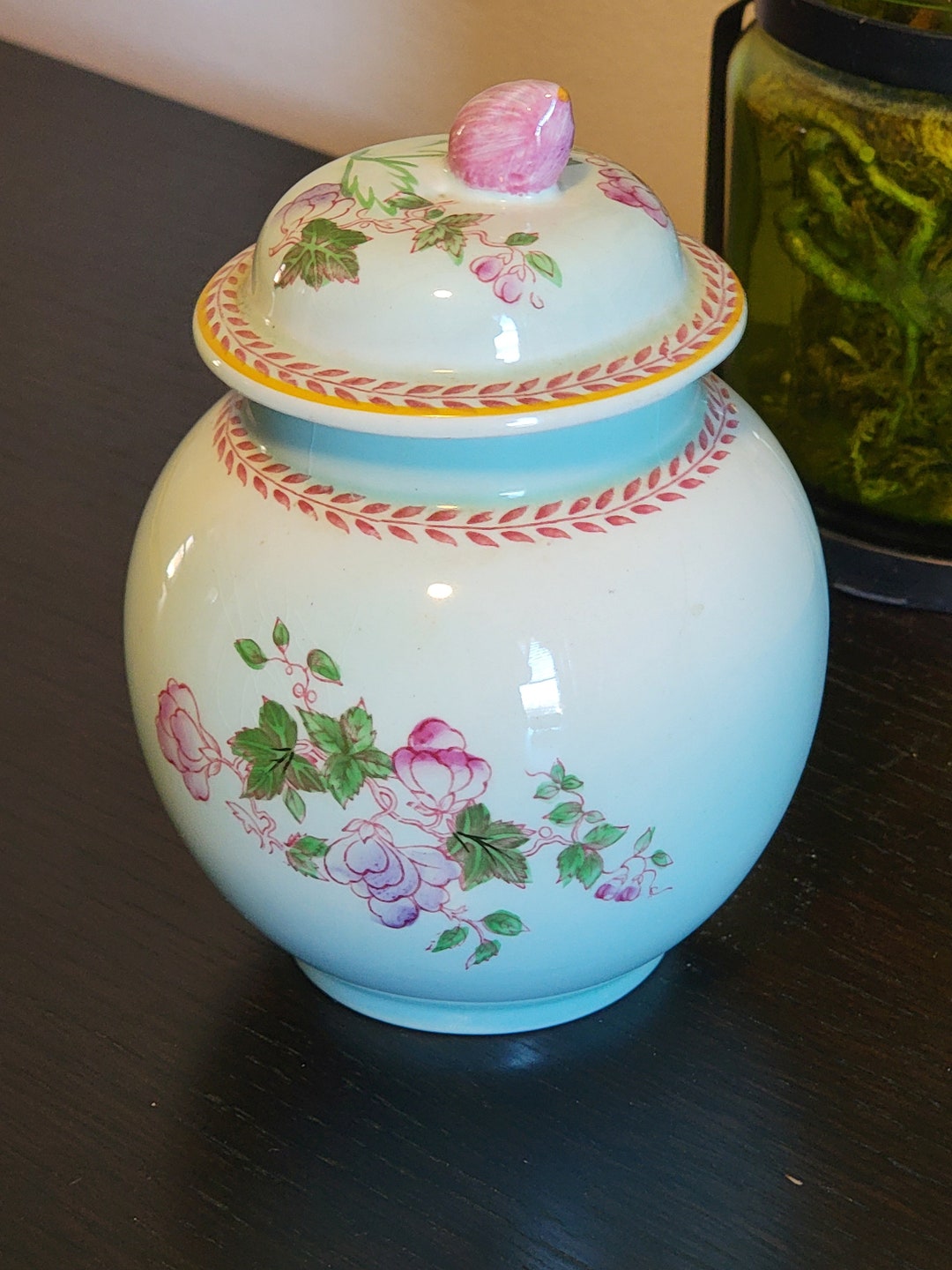 Adams Calyx Ware Metz Mint Green Covered Sugar Bowl, England - Etsy