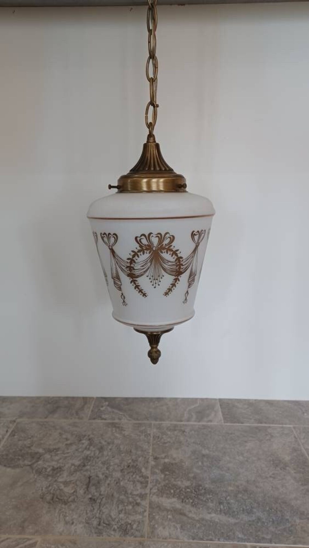 Vintage/ Hollywood Regency/ Glam/ Retro/ MCM Pendant Light - Etsy