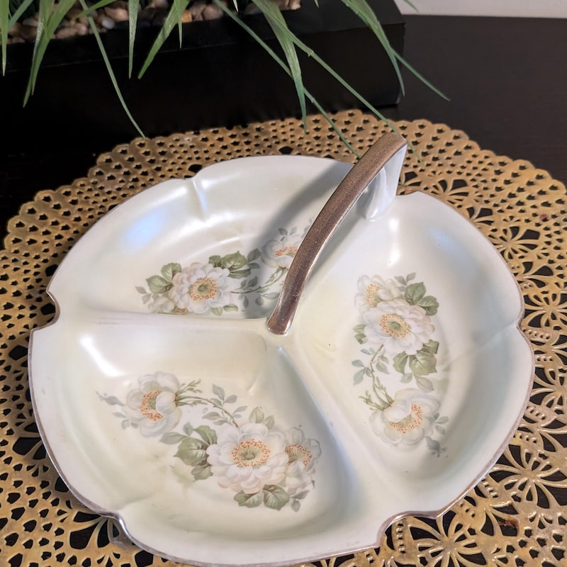 Nappy Handled Dish Porcelain - Etsy