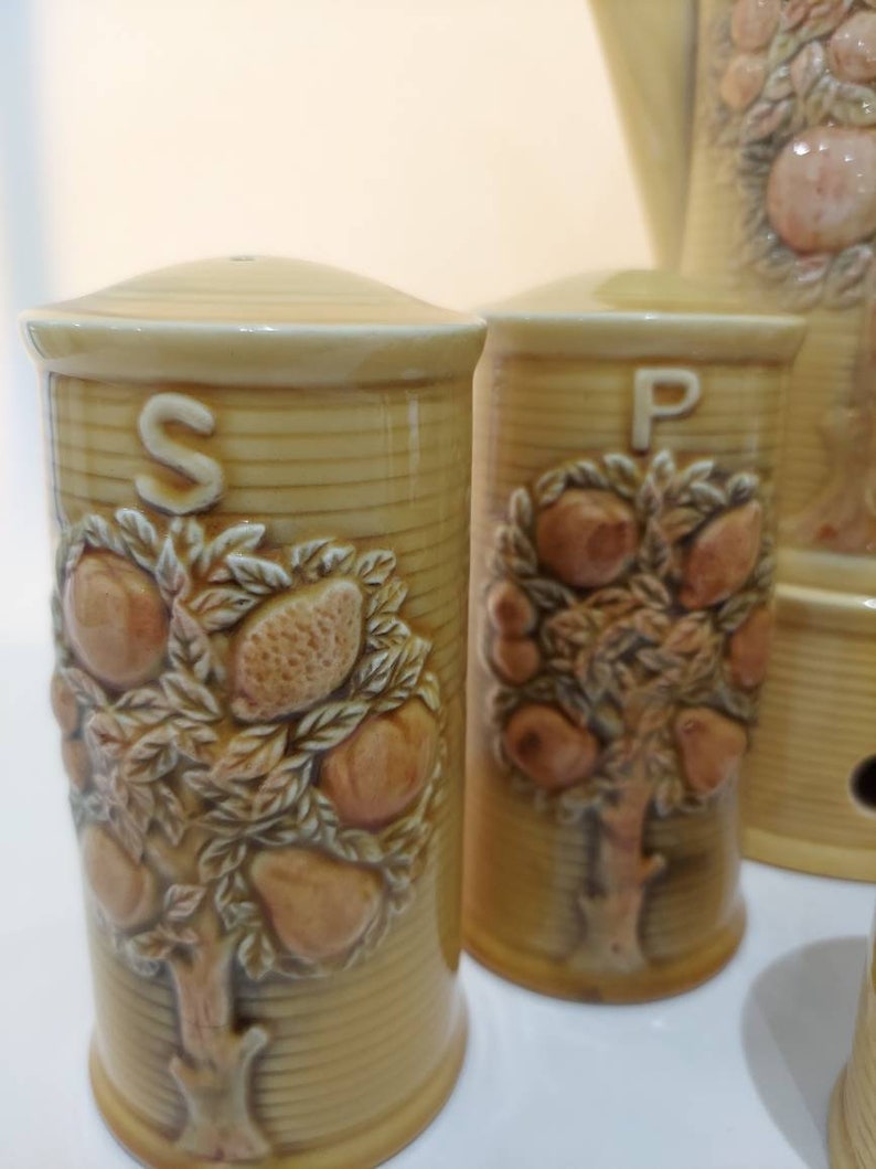 Vintage 11 Pc Shafford Japan Friut Tree Condiment and Tea - Etsy