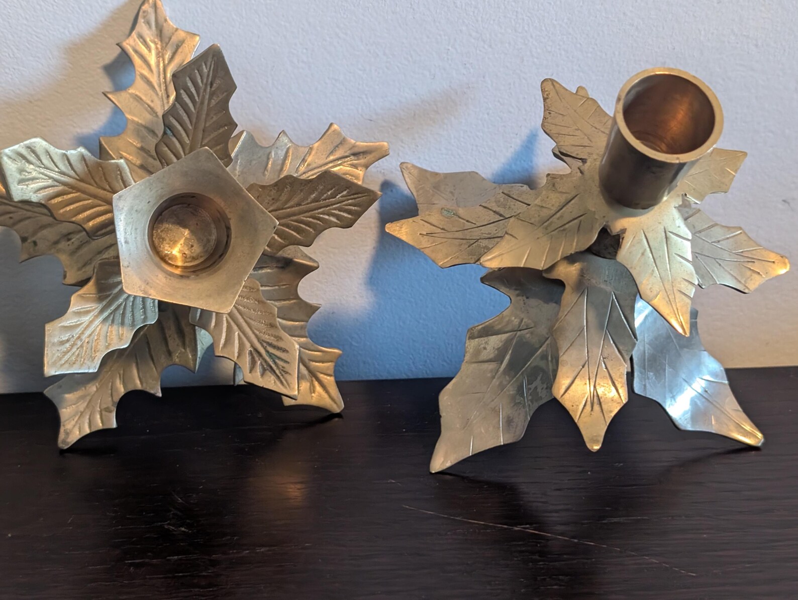 Super Cool MCM Hollywood Regency Indian Brass Mismatched Holly ...