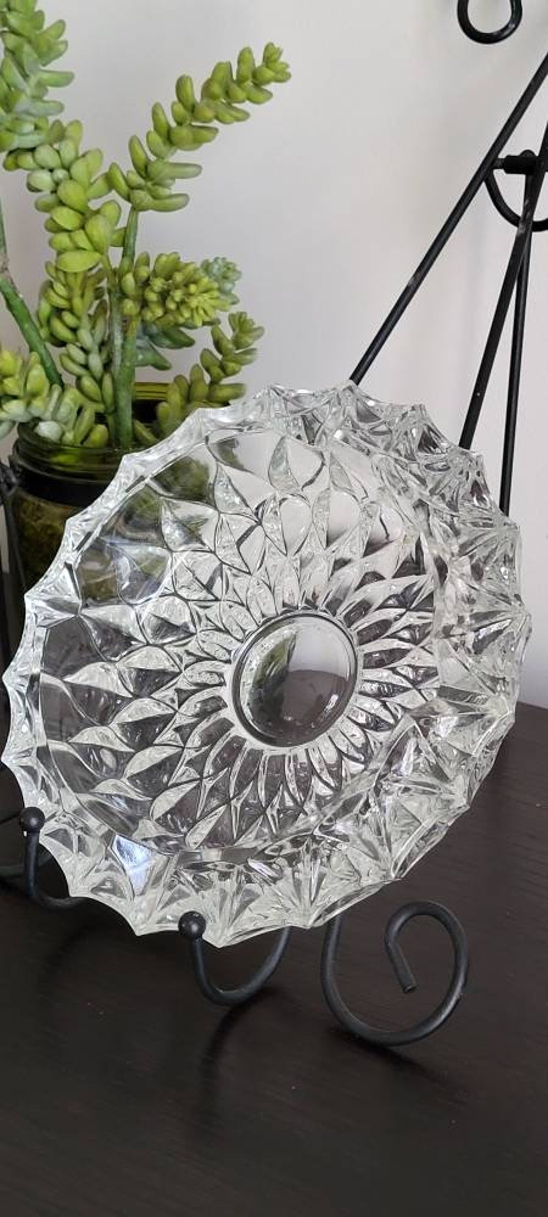 Awesome MCM Hollywood Regency Rossini West German Crystal Cut Heavy ...