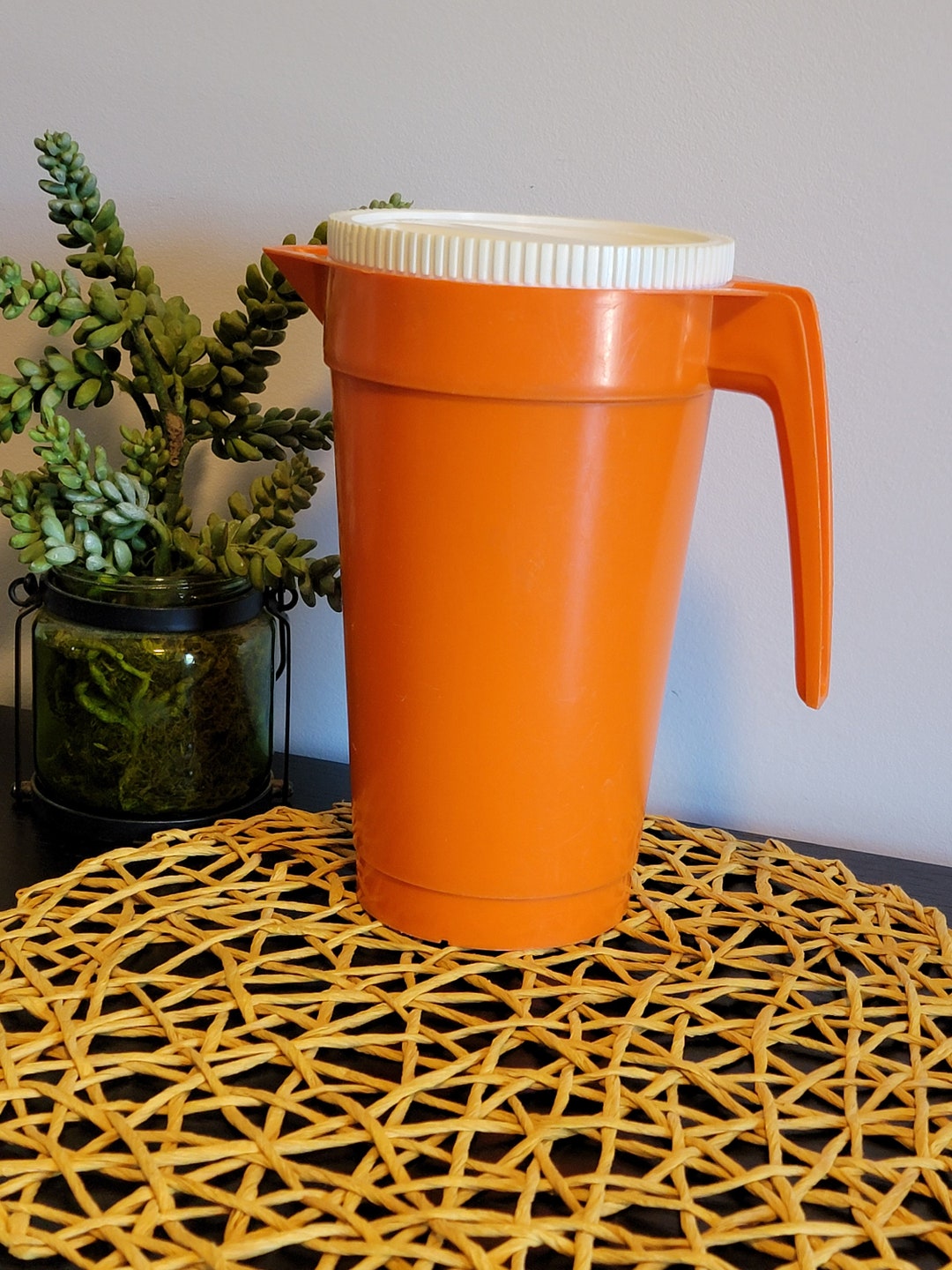 MCM Retro Orange Plastic 2 Quart Pitcher, Maker Unknown - Etsy