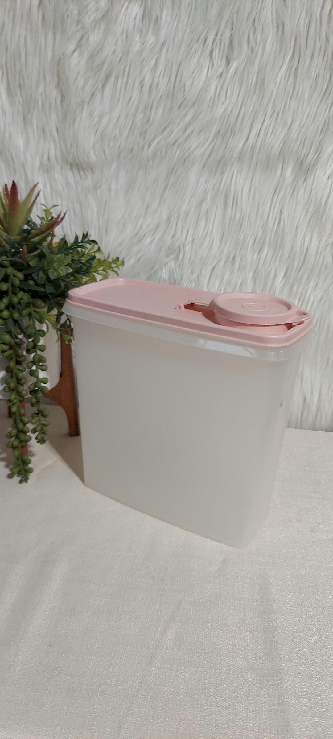 Vintage Tupperware 469-9 Pour-n-store Translucent Cereal Keeper With 2 ...