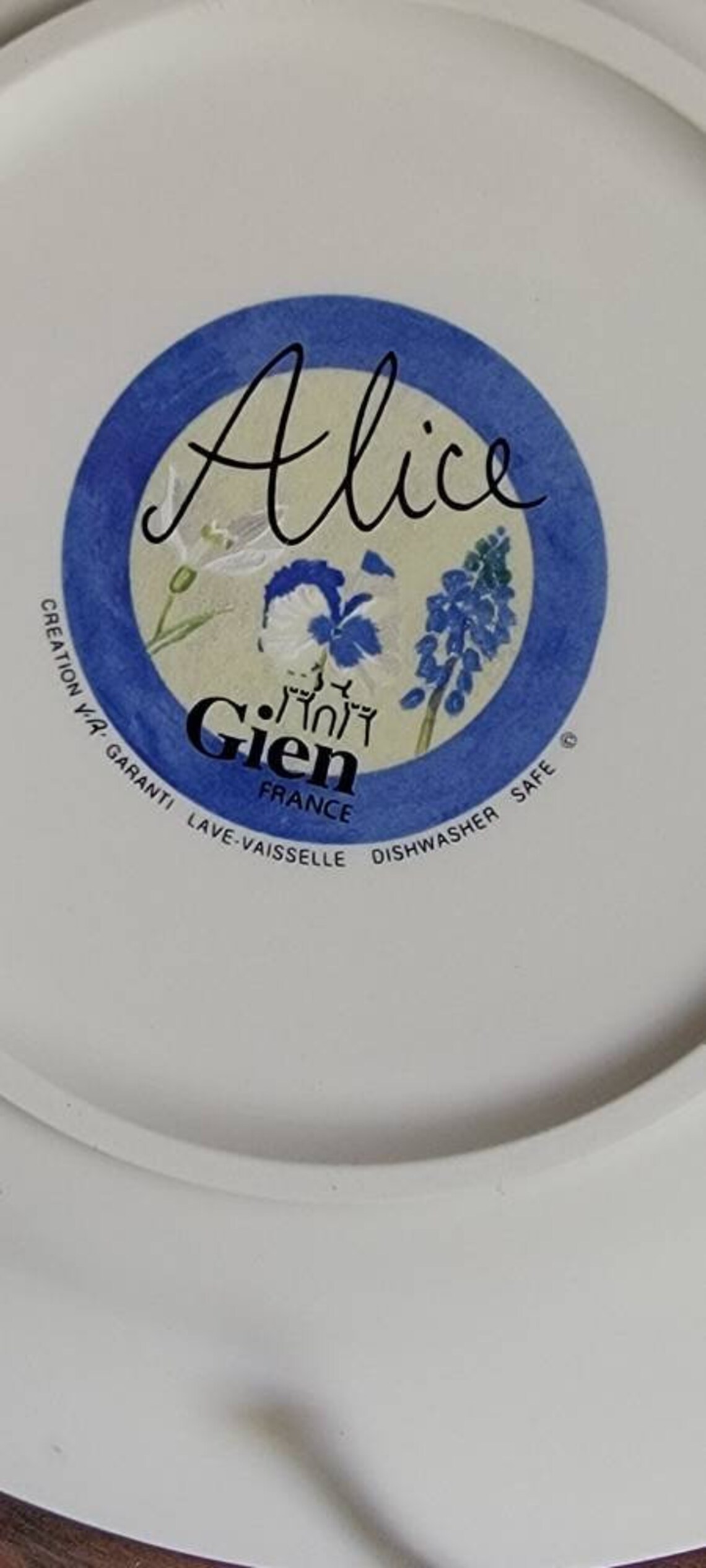Alice by Faiencerie De Gien 8 5/8 Salad/dessert Plate - Etsy