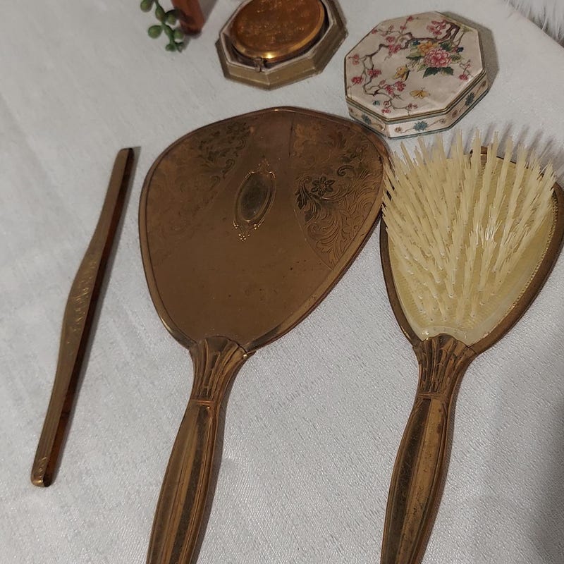 Vintage Vanity Set - Etsy