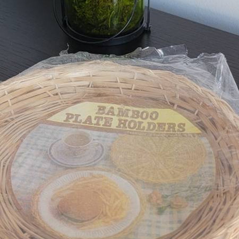 Bamboo Plate Holder - Etsy