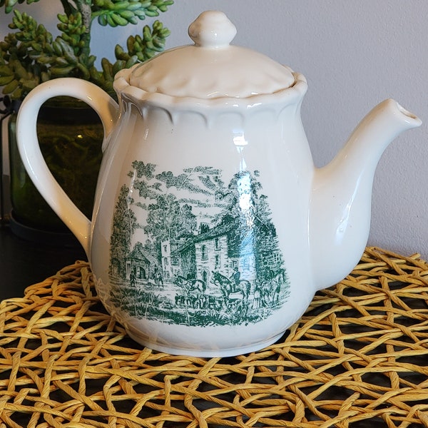 Green Transferware - Etsy