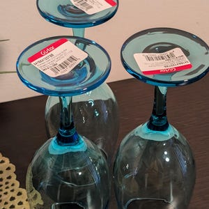 Awesome Cristar Rioja Electric Blue 13oz Water Goblet Set of 3 ...