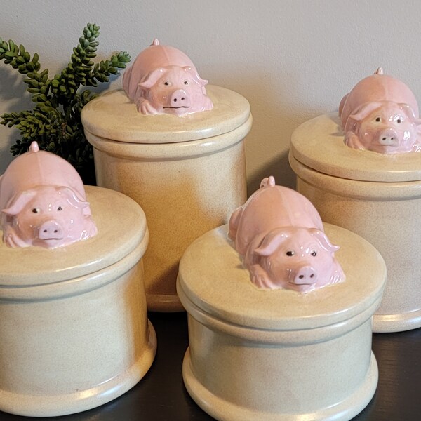 Pig Canister Set - Etsy