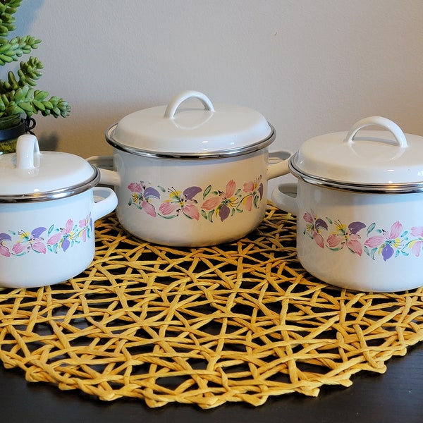 Enamelware Pots - Etsy