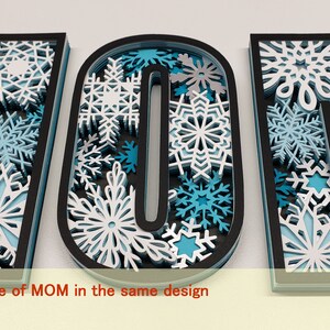 3D Layered Mandala Multi-layer Letters in LOVE and - Etsy
