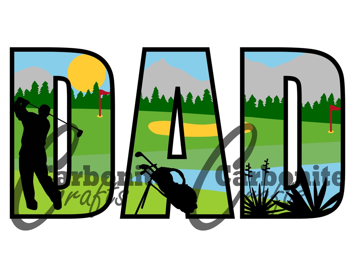 Layered Dad Golf SVG 3D Dad Golf SVG Dad Golf Mandala | Etsy