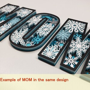 3D Layered Mandala Multi-layer Letters in LOVE and - Etsy