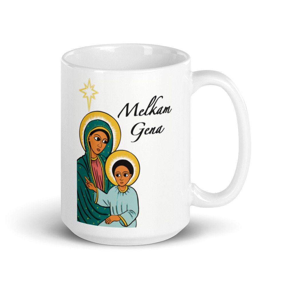Ethiopian Mug, Habesha Mug, Ethiopian Coffee Mug, Melkam Gena Mug ...