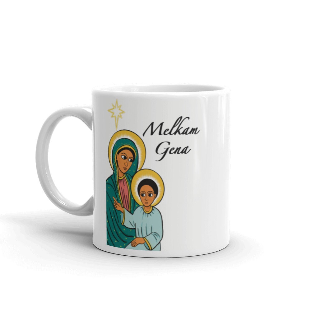 Ethiopian Mug, Habesha Mug, Ethiopian Coffee Mug, Melkam Gena Mug ...