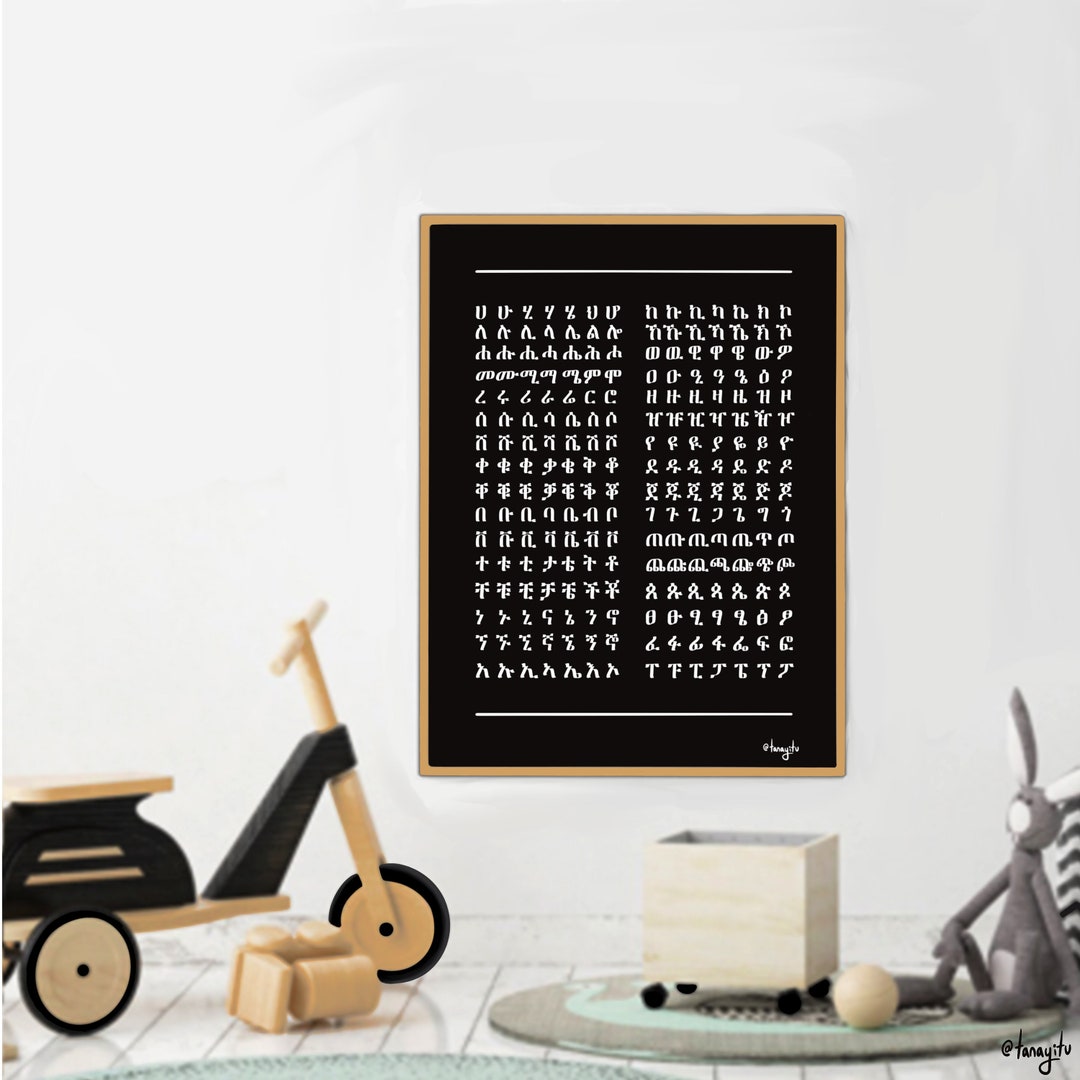 Ethiopian Alphabet, Amharic Alphabet, Geez Script, Fidel, Ethiopian ...