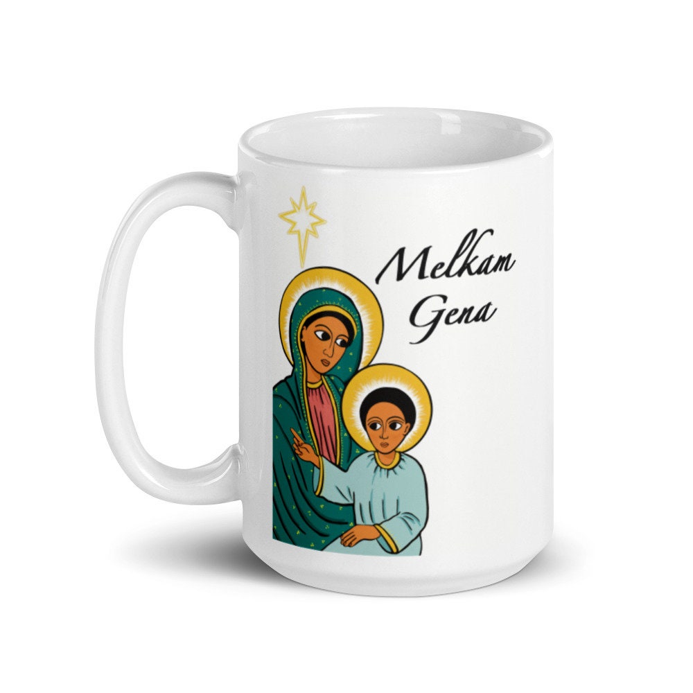 Ethiopian Mug, Habesha Mug, Ethiopian Coffee Mug, Melkam Gena Mug ...