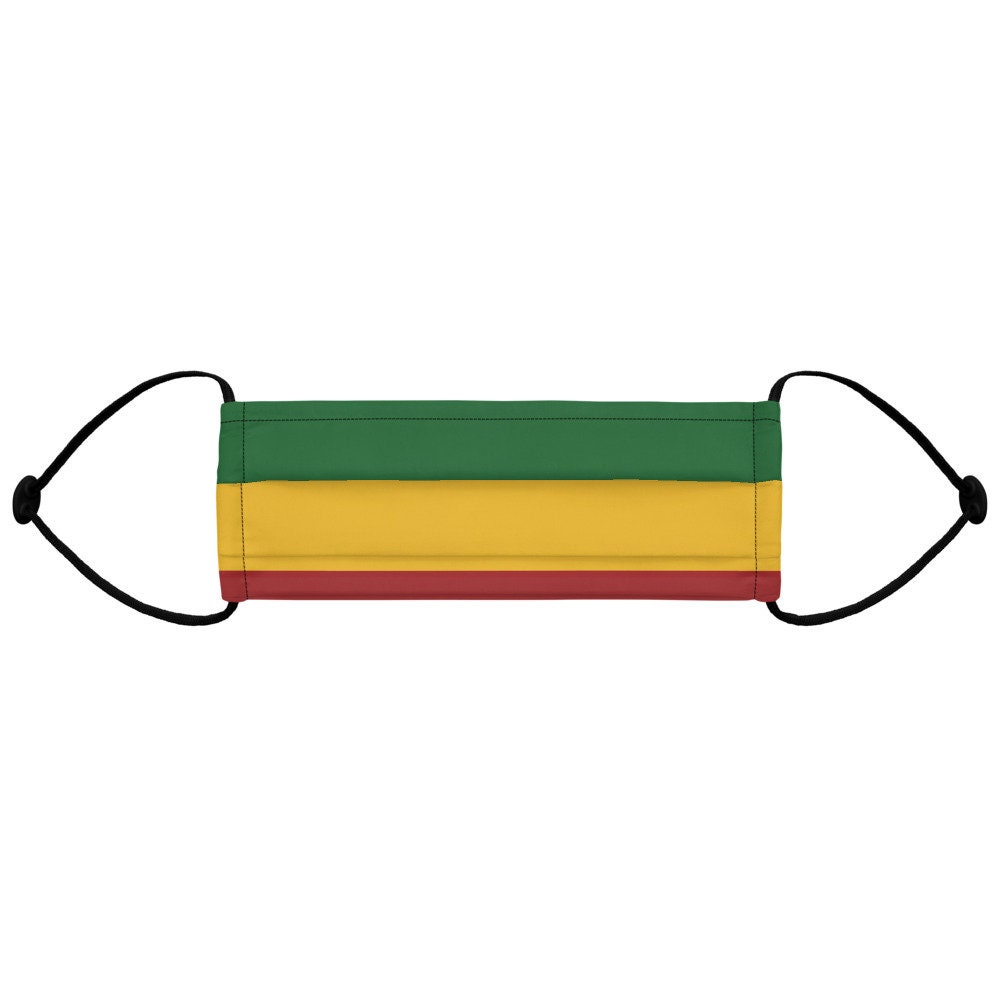 Ethiopian Face Mask, Habesha Face Mask, Ethiopian Flag Mask, Rasta Face ...