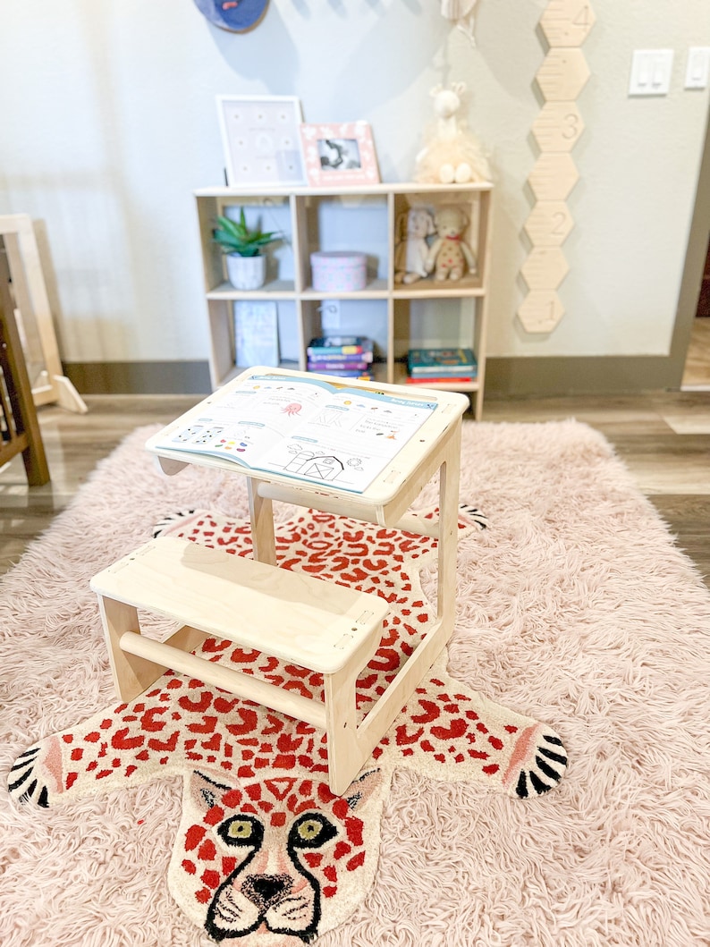 MARLIN- Montessori Desk | Wooden Toddler Table | Toddler Desk | Desk ...