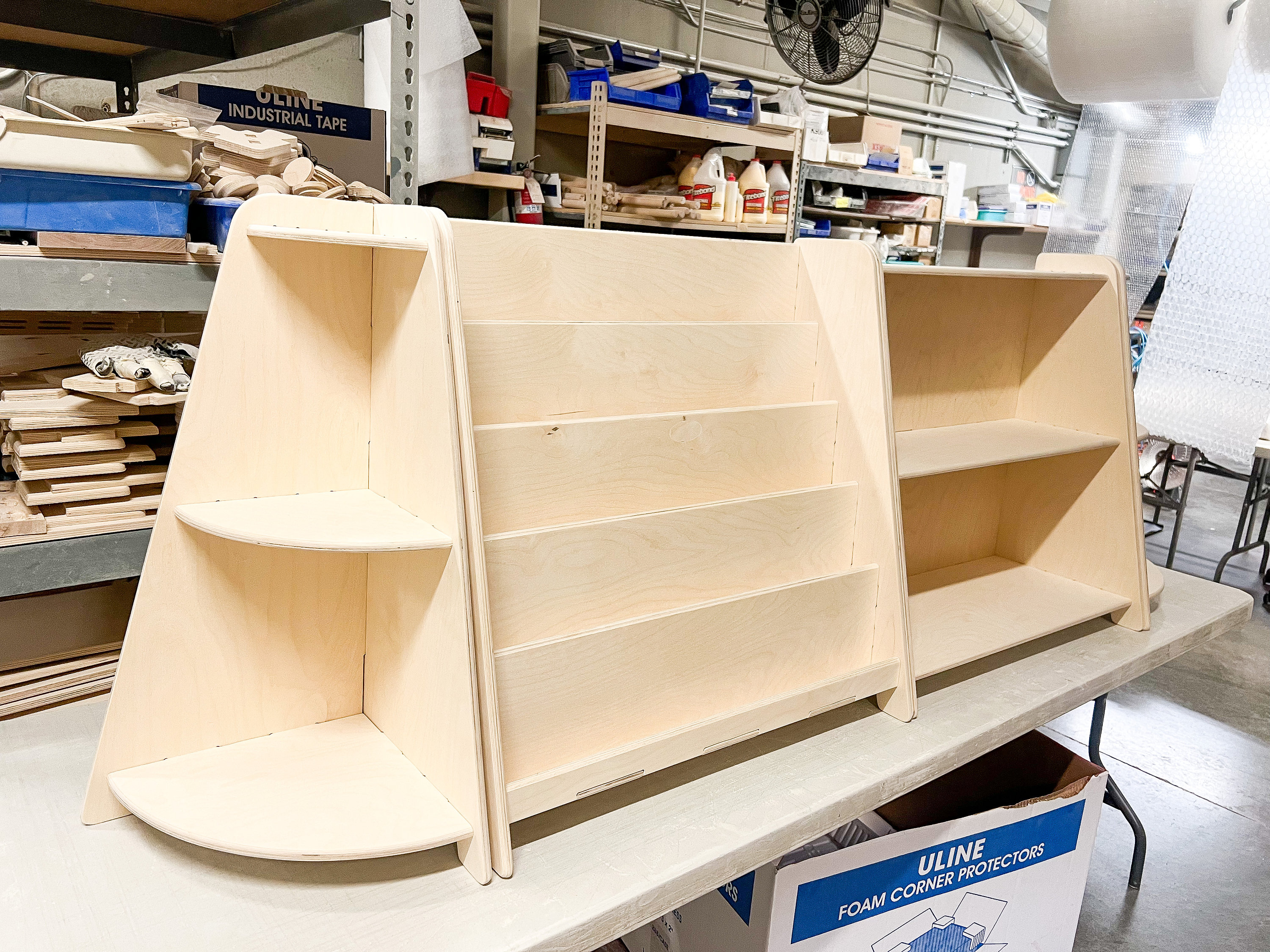 Montessori Corner Toy Shelves – Baltic Birch Plywood Toddler Furniture ...
