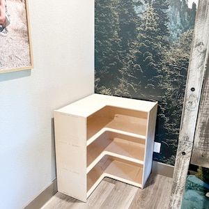 Montessori Toy Shelf Toddler Corner Toy Shelf Montessori Wooden ...