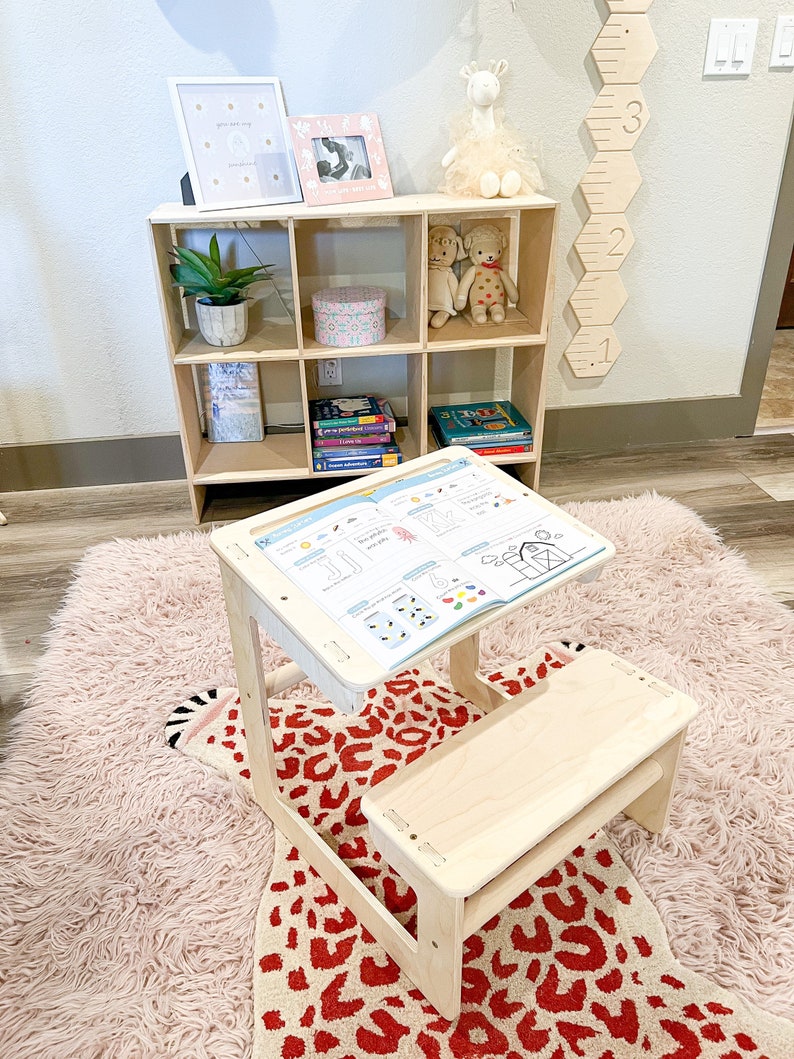 MARLIN- Montessori Desk | Wooden Toddler Table | Toddler Desk | Desk ...