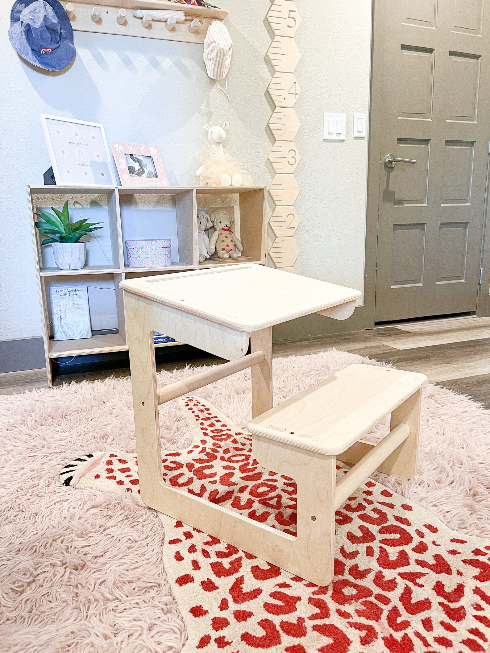 Montessori Toddler Desk – Solid Baltic Birch Kids Furniture USA - Etsy