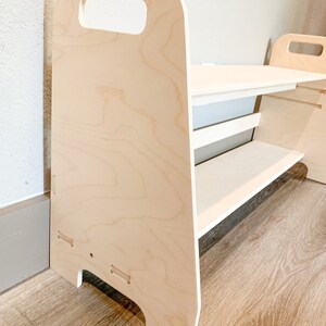 Toddler Bench Adjustable Montessori Wooden Furniture Playroom Bench ...