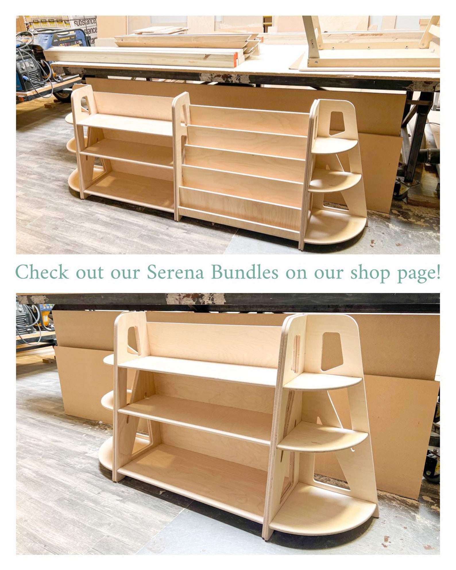 Classroom Bookshelf and Toy Shelf Bundle – Baltic Birch Plywood Storage ...