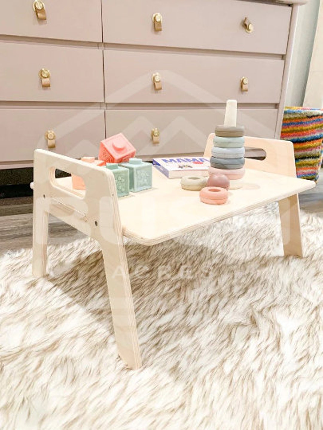 Montessori Play Tray Montessori Furniture Wooden Tray Sensory Tray Kids ...