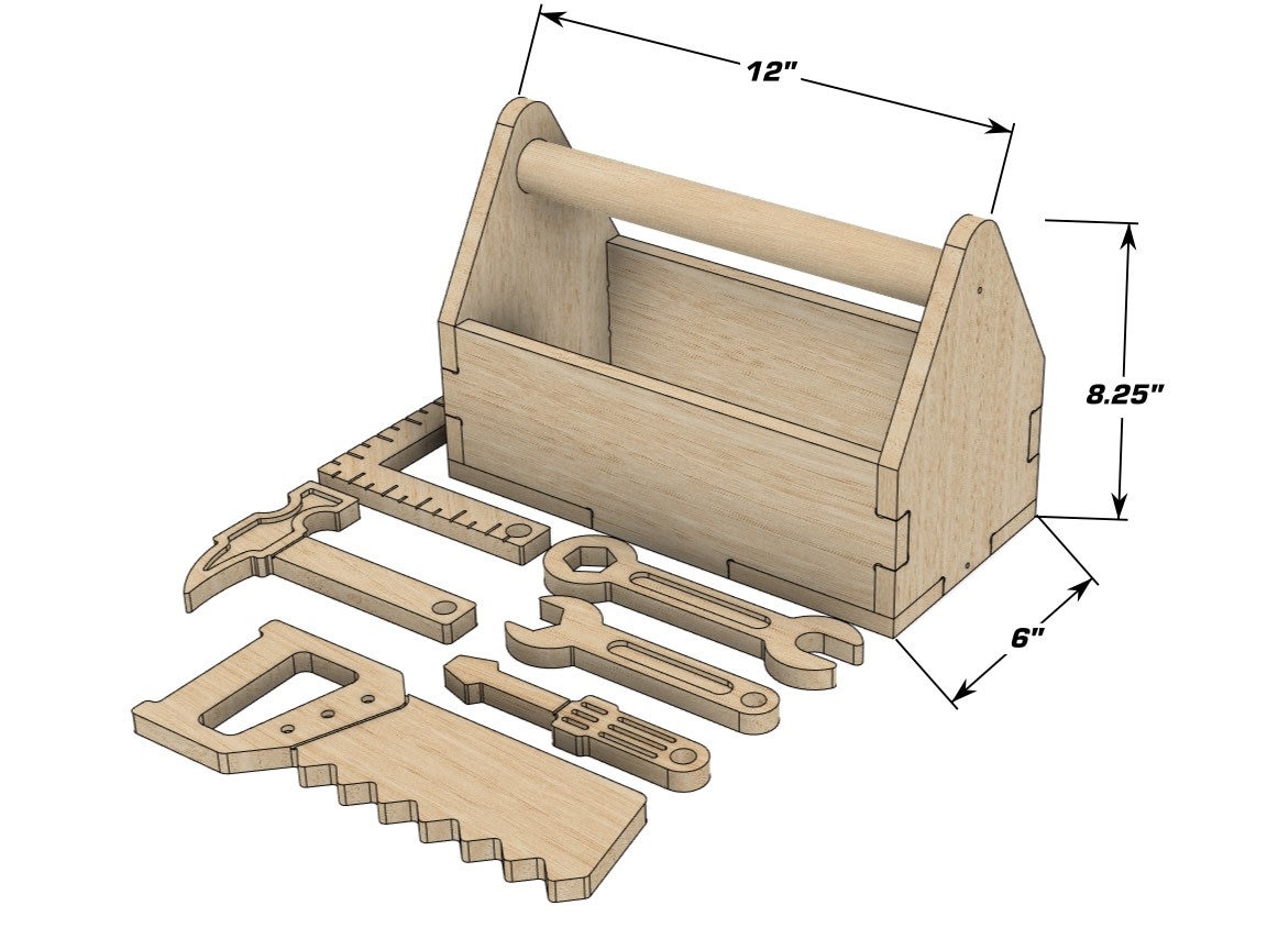 THEO Wooden Toddler Tool Box Toddler Wooden Toys Kids - Etsy