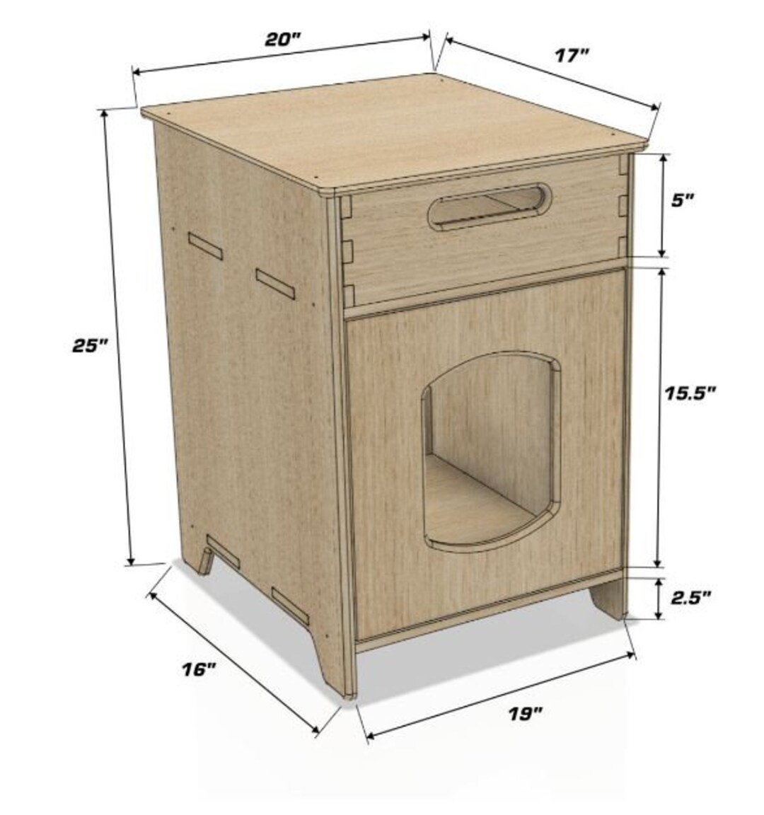 Cat Litter Box for Cat Custom Pet Furniture for Cats House for Cats ...