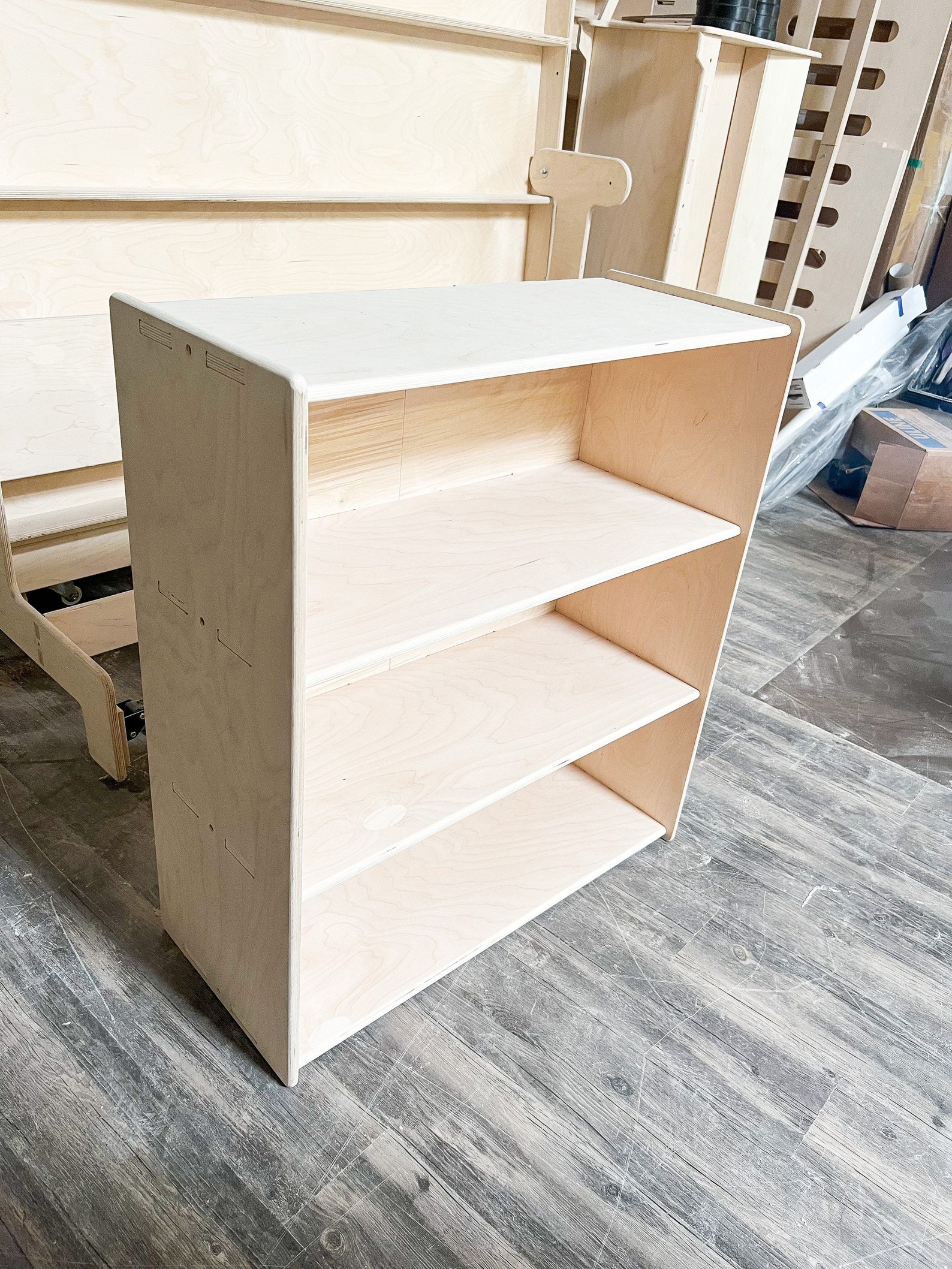 Large Montessori Toy Shelf – Toddler Wooden Furniture, Baltic Birch ...