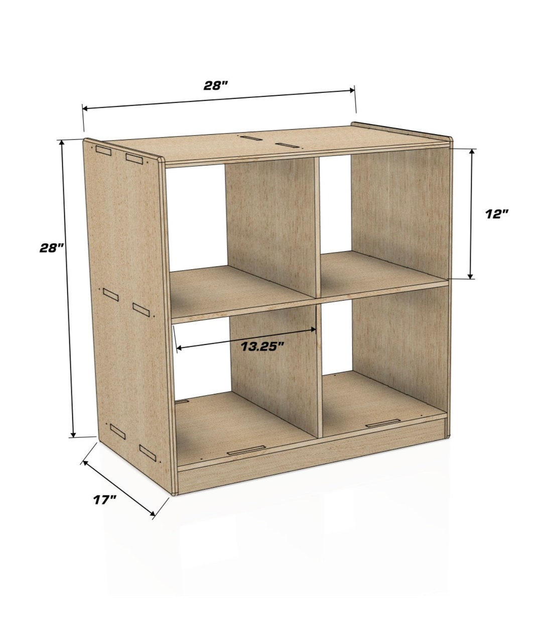 Custom 4 Cubby Unit - Etsy