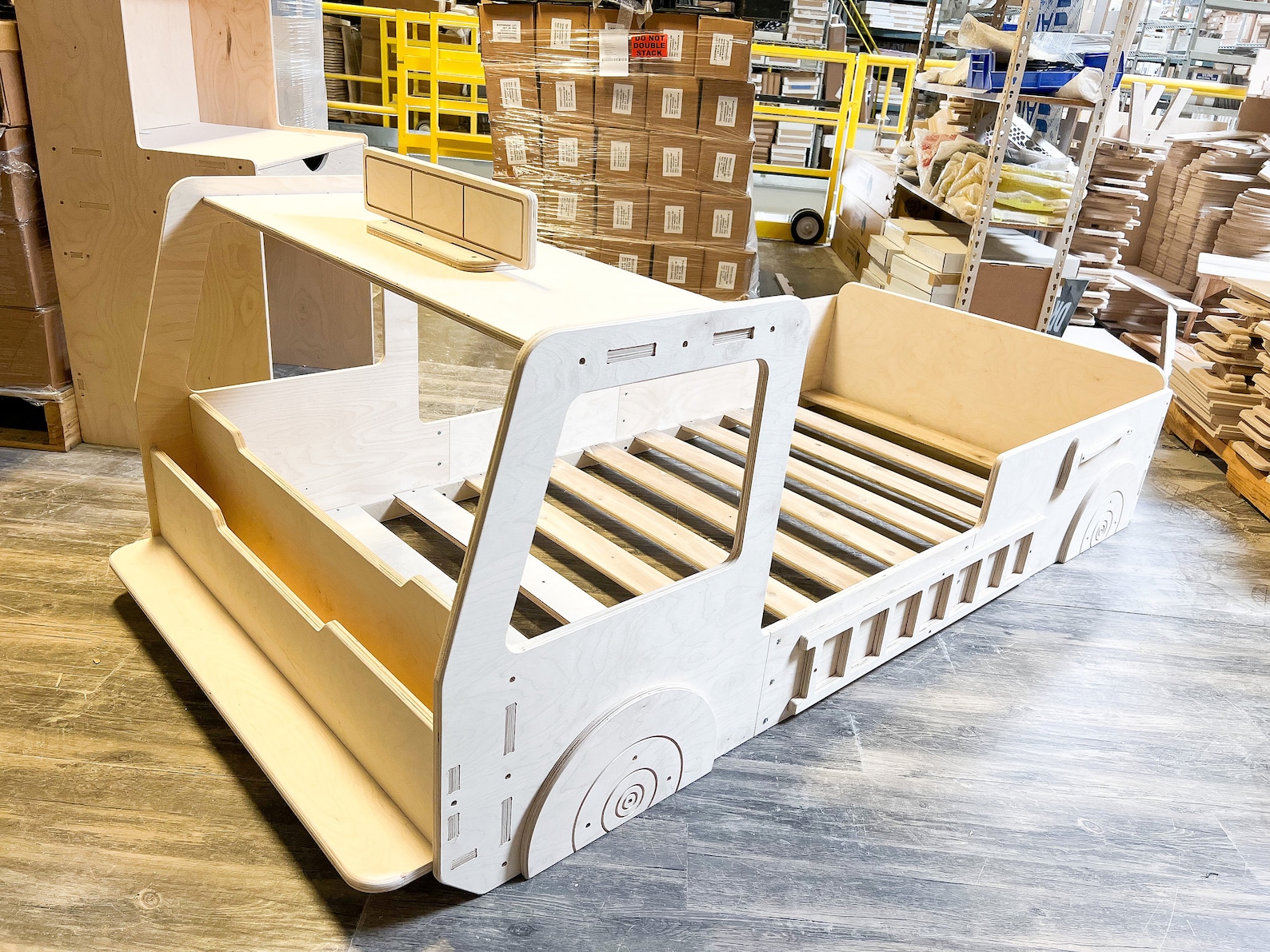 Fire Engine Floor Bed for Child Children’s Truck Bed Toddler Fire ...