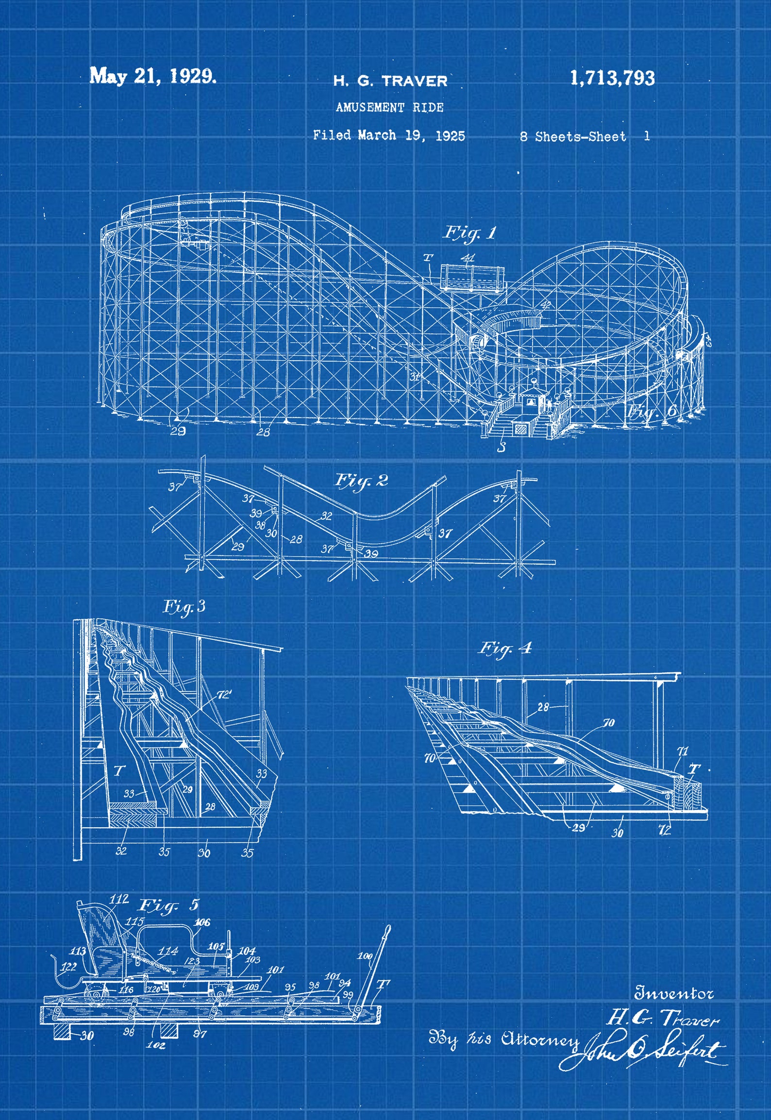 Wooden Roller Coaster Print Files Instant Digital Download | Etsy